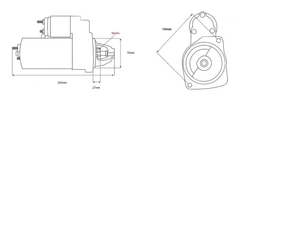 Motor de partida – Sistema Bosch – 12v – 9 dentes – 0001108210 ...
